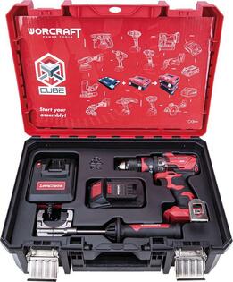 Worcraft XCUBE004 Toolbox, aku skrutkovač CHD-S20LiBH, 1x 4.0 Ah ...